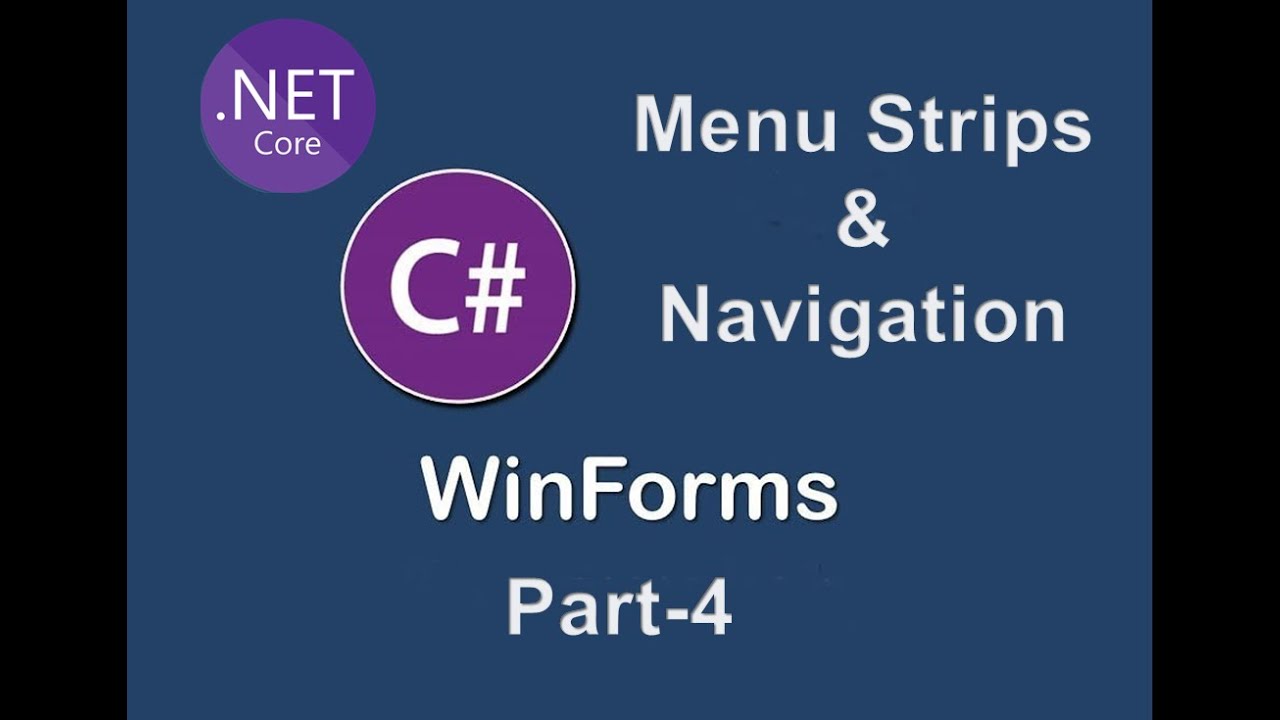 MenuStrip,navigation and MDI container in WinForms app on .NET Core ...