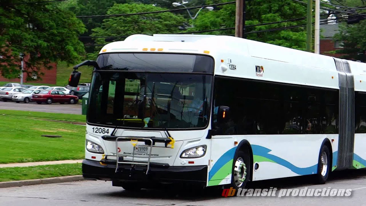 MTA Maryland New Flyer D40LF #5067 on the 5X & XDE60 #12084 on the ...