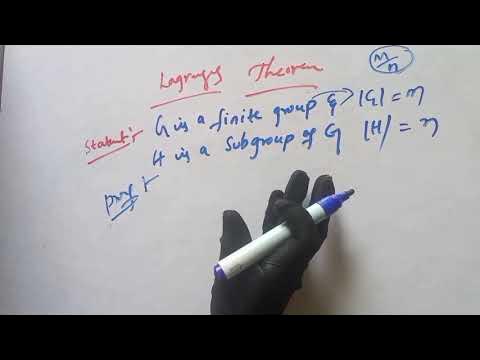 Lagranges theorem 4 th sem maths important question - YouTube