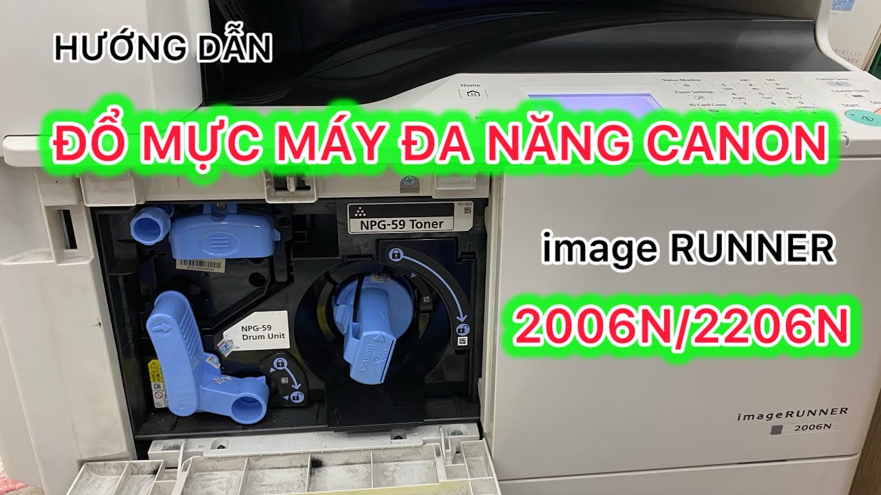 Hướng dẫn cách đổ mực máy photocopy canon IR 2006N chi tiết nhất. - YouTube
