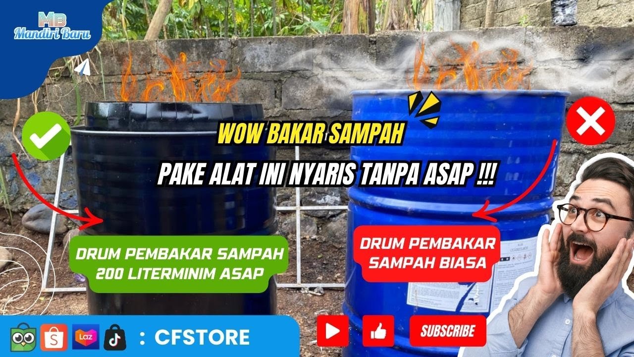 Membandingkan alat untuk membakar sampah yang nyaris minim asap, gak ...
