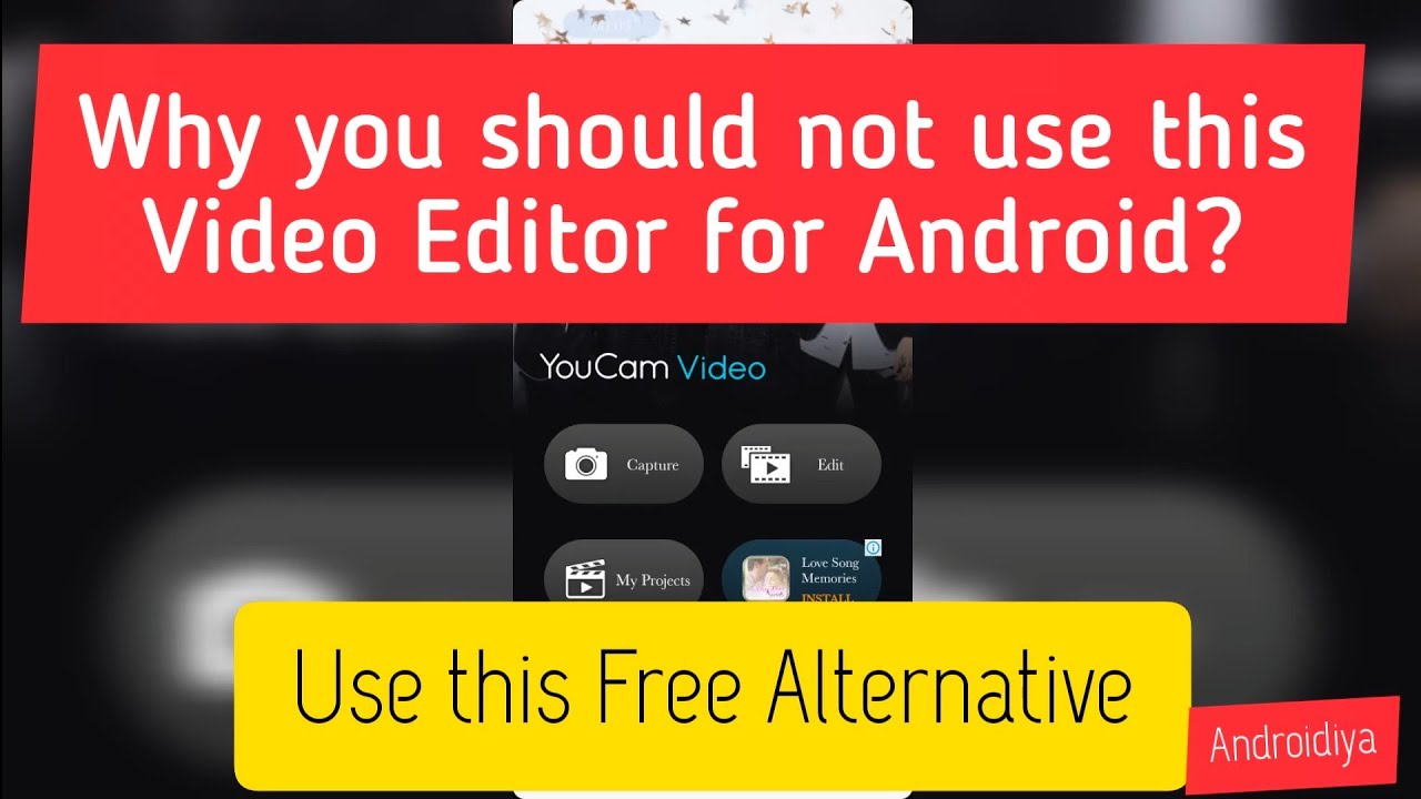 YouCam Video Editor for Android Review - Not Worth Using - YouTube