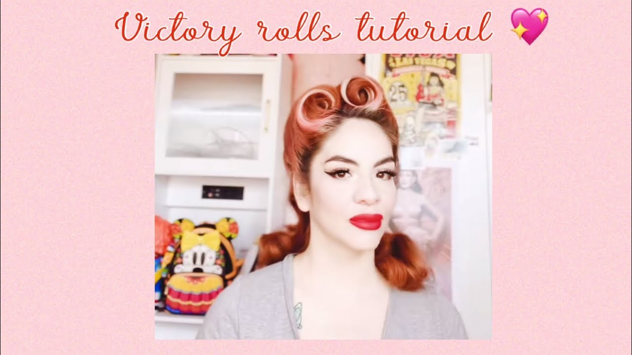 Victory Rolls Tutorial #victoryrolls #tutorial #hairtutorial #hairstyle tutorial #vintagehair # ...