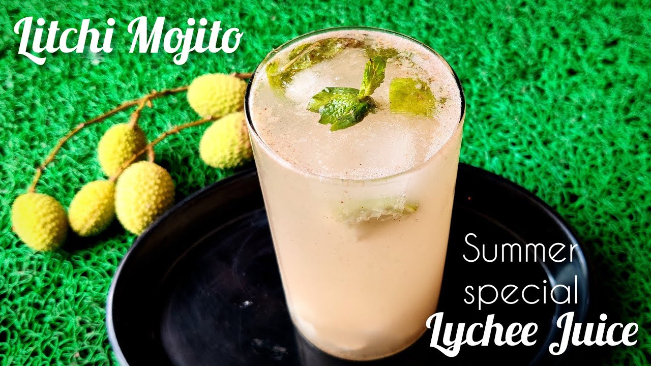 Litchi Mojito||Lychee Juice||Summer Special Juice Recipe||Litchi ...
