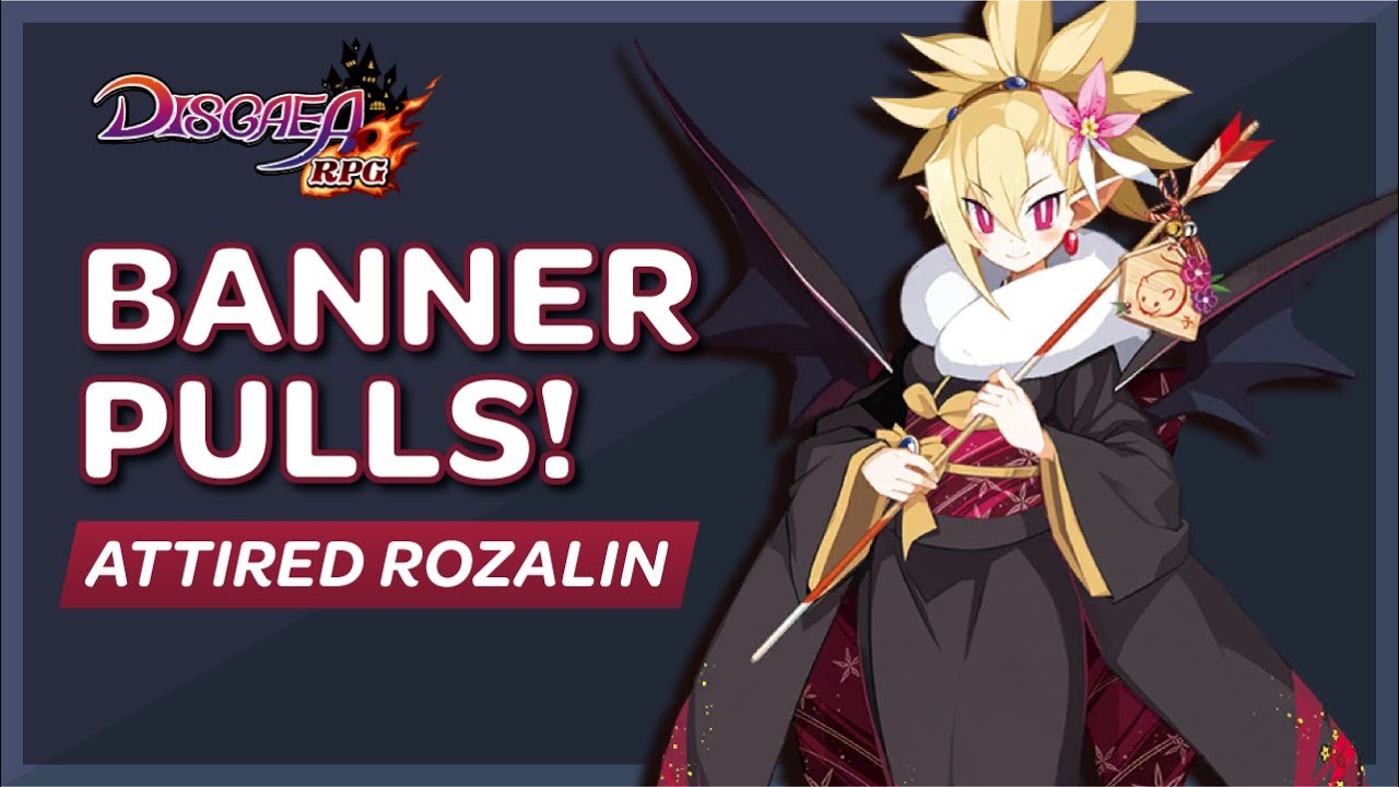 DISGAEA RPG - Attired Rozalin Banner Pulls - YouTube