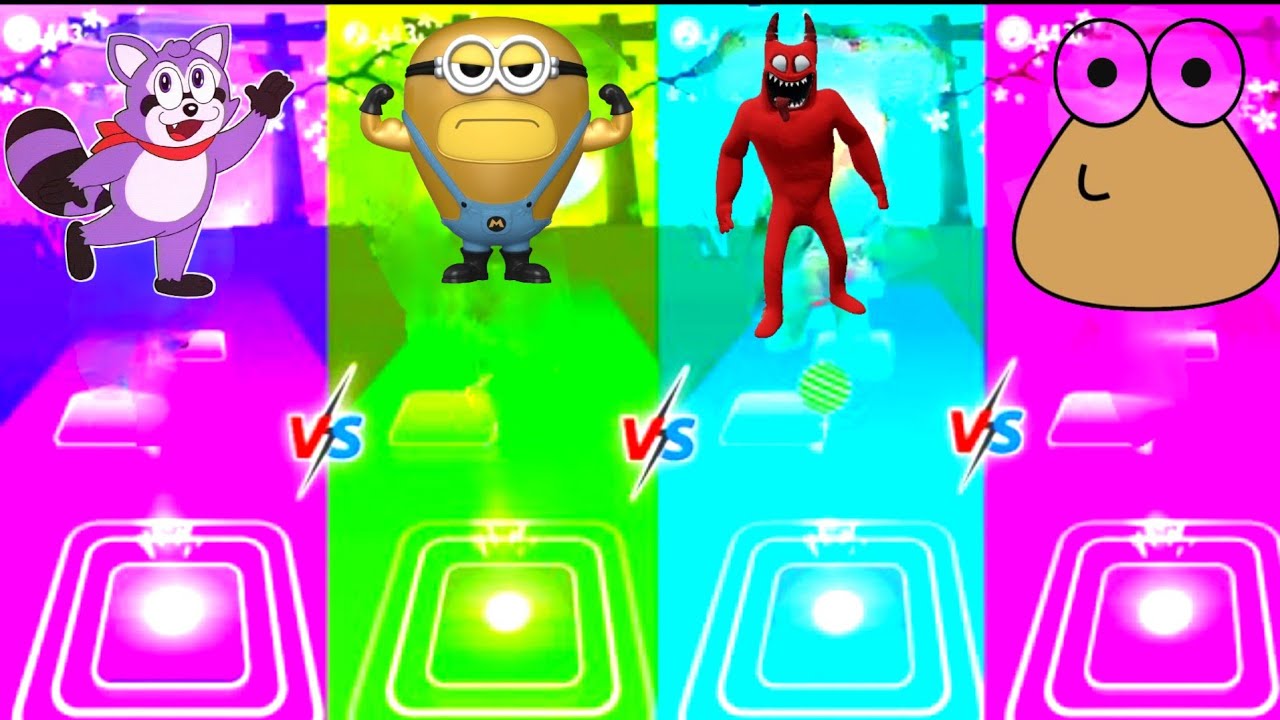 Rambley 🆚Mega minions 🆚 Evil Thomas 🆚 Pou 🎶 Who is Best? - YouTube