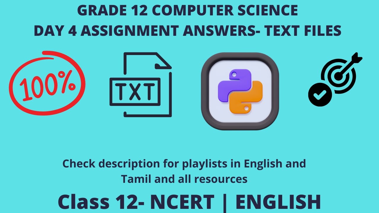 CBSE | Class 12 | Computer Science | Self Study Course | 2024 | English ...