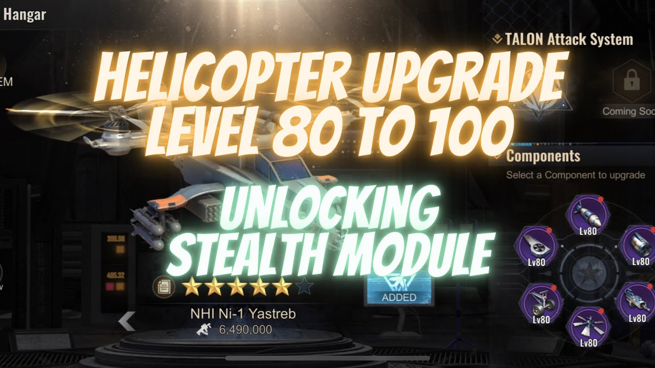 State of Survival: Helicopter upgrade, unlocking Stealth Module - YouTube