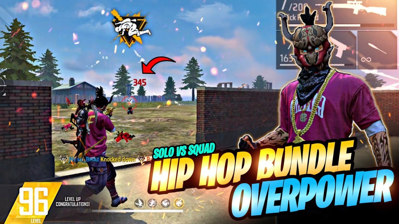 HIP HOP BUNDLE With Solo VS Squad Rank OP Gameplay 🤩 | Legendary Bundle ...