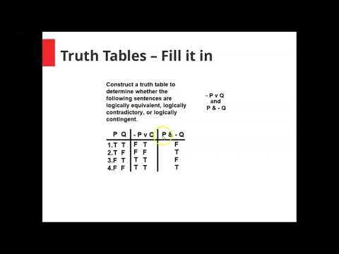 Truth Tables - Part III - YouTube
