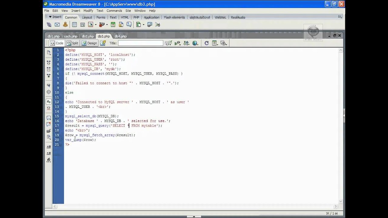 Php 08 04 Db Select Data From Mysql Database Youtube 2047
