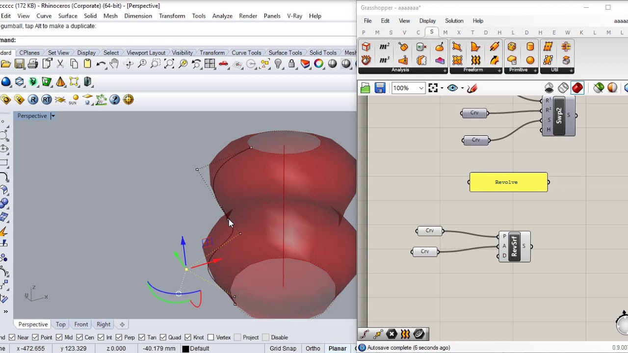Creating Surfaces Grasshopper 04 - YouTube