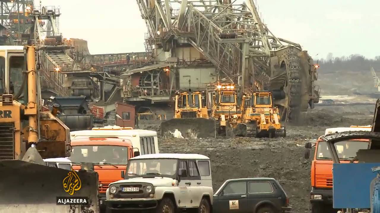Srbija: Rudnik uglja Kolubara opet u pogonu - YouTube