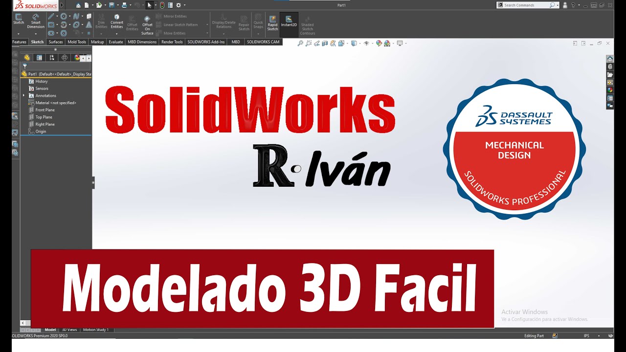 Modelado 3D SolidWorks. Engrane Revolucion Espejo - YouTube