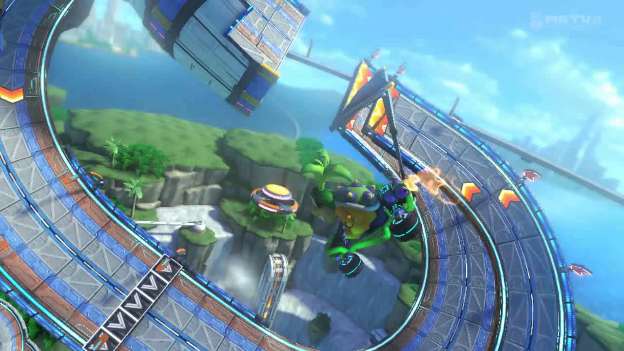 Wii U - Mario Kart 8 - Big Blue - YouTube