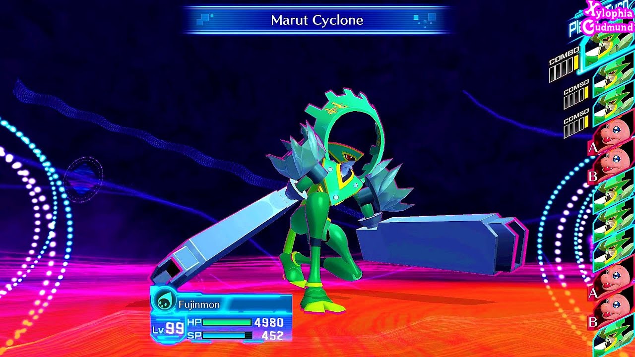 『Xylophia Gudmund』 Cyberdramon Justimon to Fujinmon Evolution Line ...