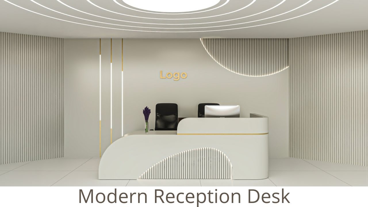 Sketchup Tutorial: Modern Reception Design (Step-by-Step) - YouTube