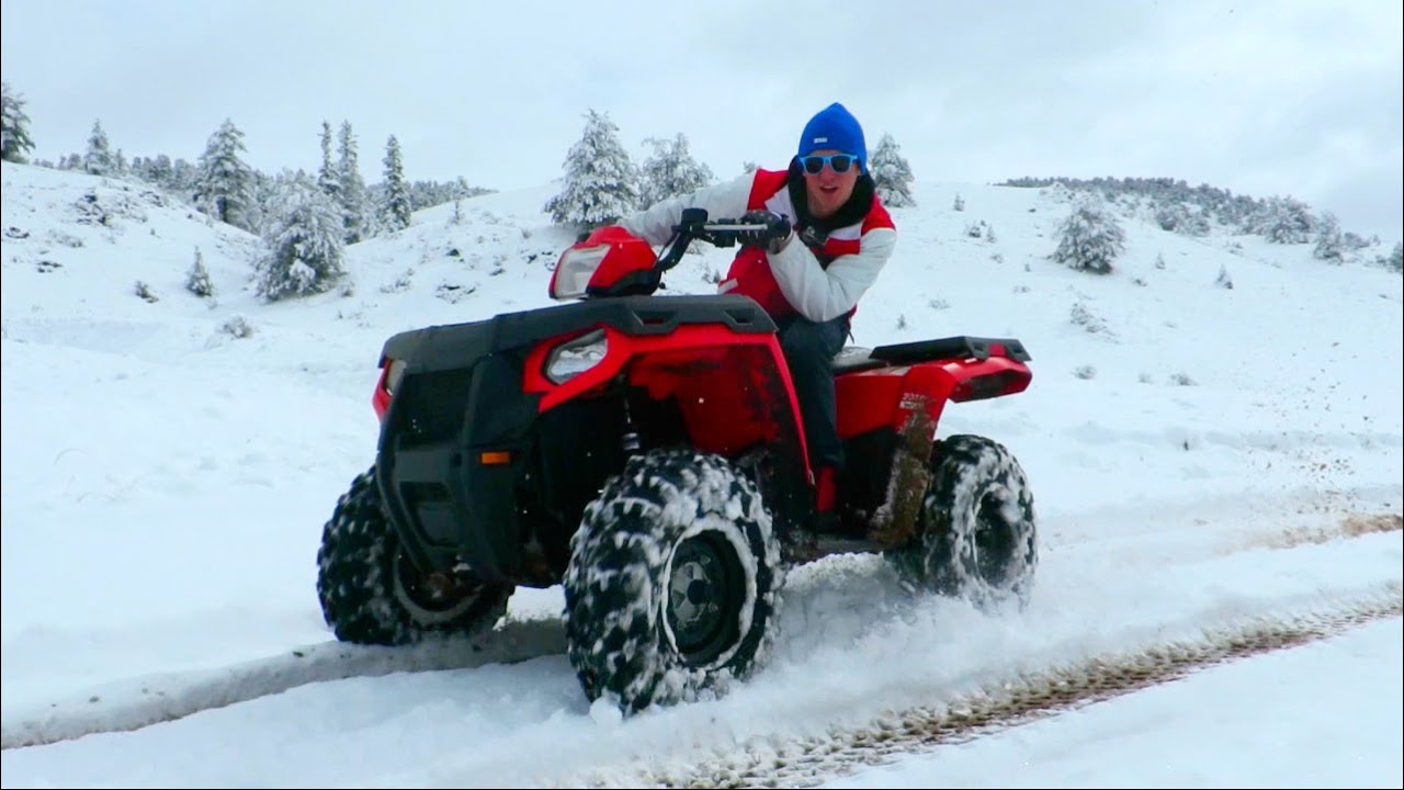 SNOWY ATV ADVENTURE! - YouTube