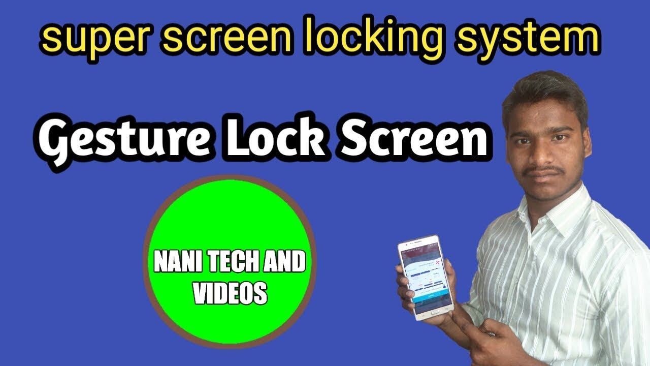 how to make screen gesture lock for Android - YouTube