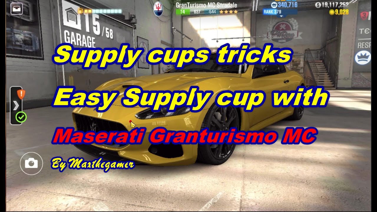 CSR2|CSR Racing 2: Maserati GranTurismo Easy supply cup setup - YouTube