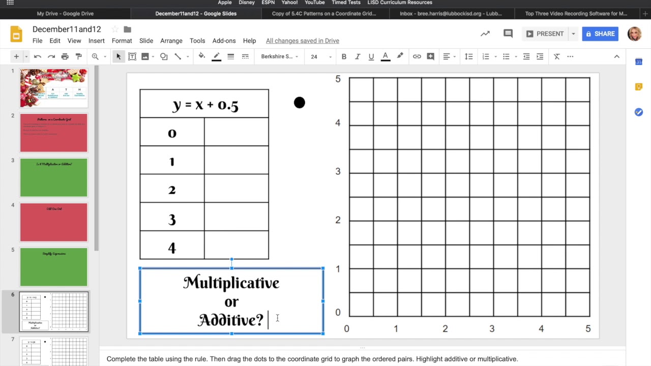 Patterns on a Coordinate Grid - YouTube