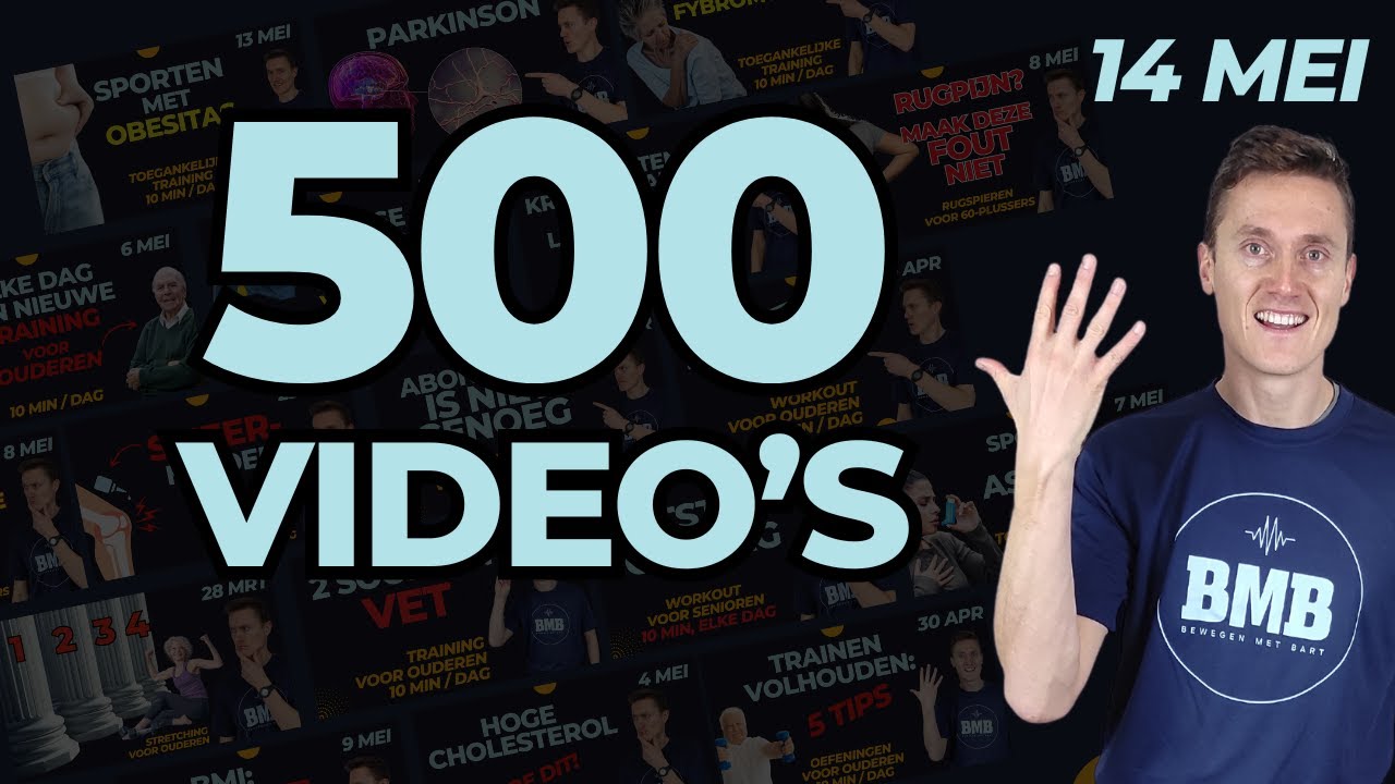 500 keer Bewegen met Bart! (Training voor 60-plussers) - YouTube