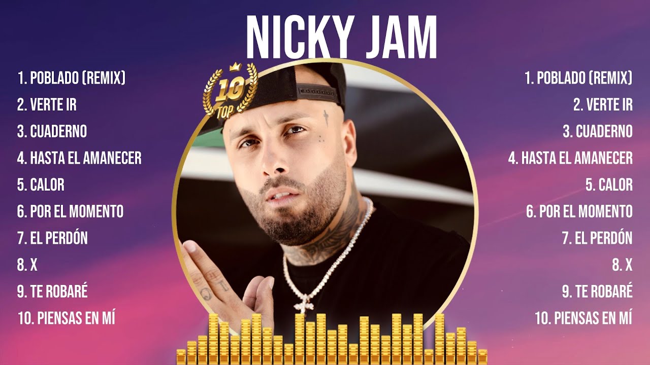 Nicky Jam The Best Music Of All Time ️ Full Album ️ Top 10 Hits ...