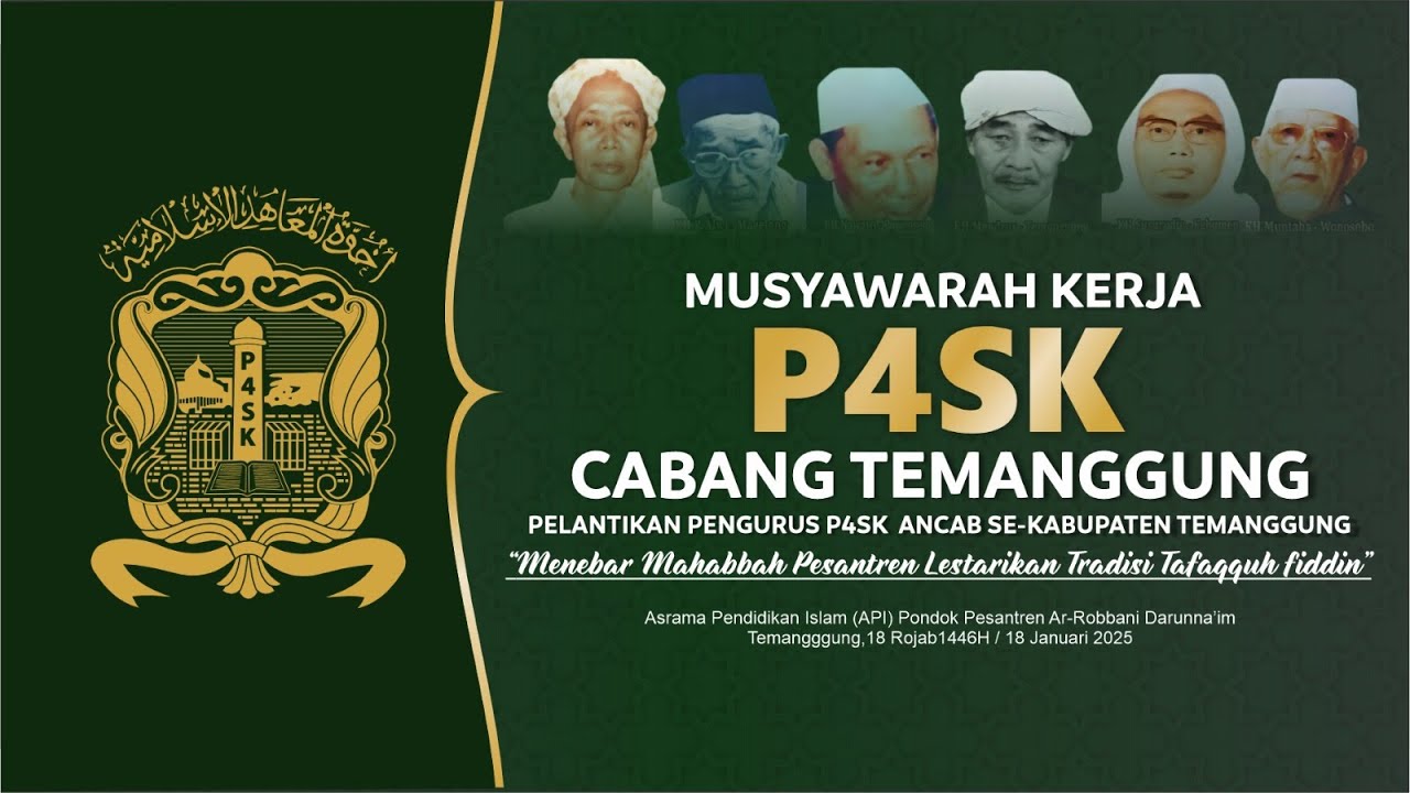 MUSYAWARAH KERJA P4SK CABANG TEMANGGUNG - YouTube