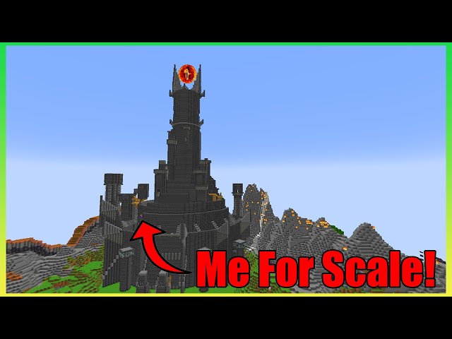 Sauron Tower Minecraft Sauron's Tower In Minecraft Minecraft