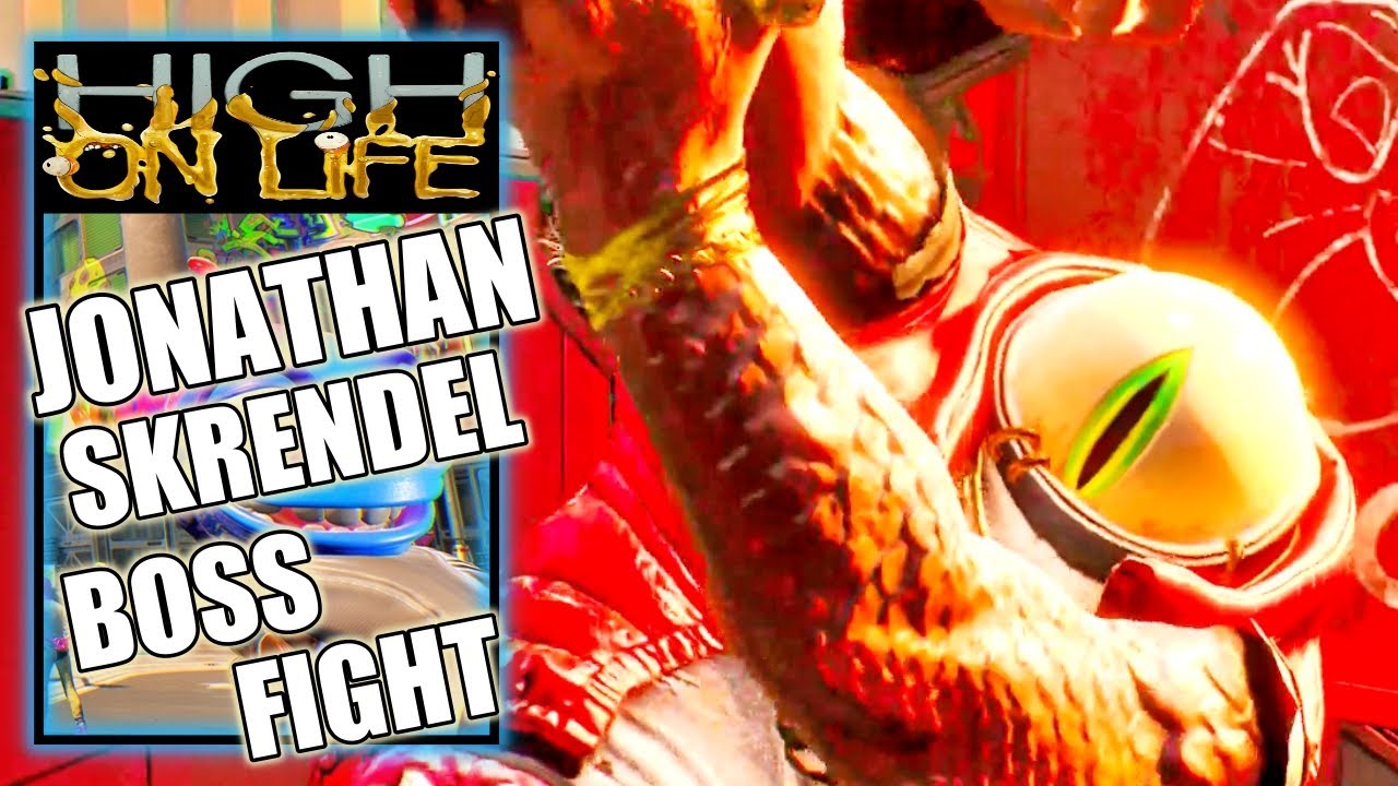 High on Life - Fight & Defeat Jonathan Skrendel Boss Fight - YouTube