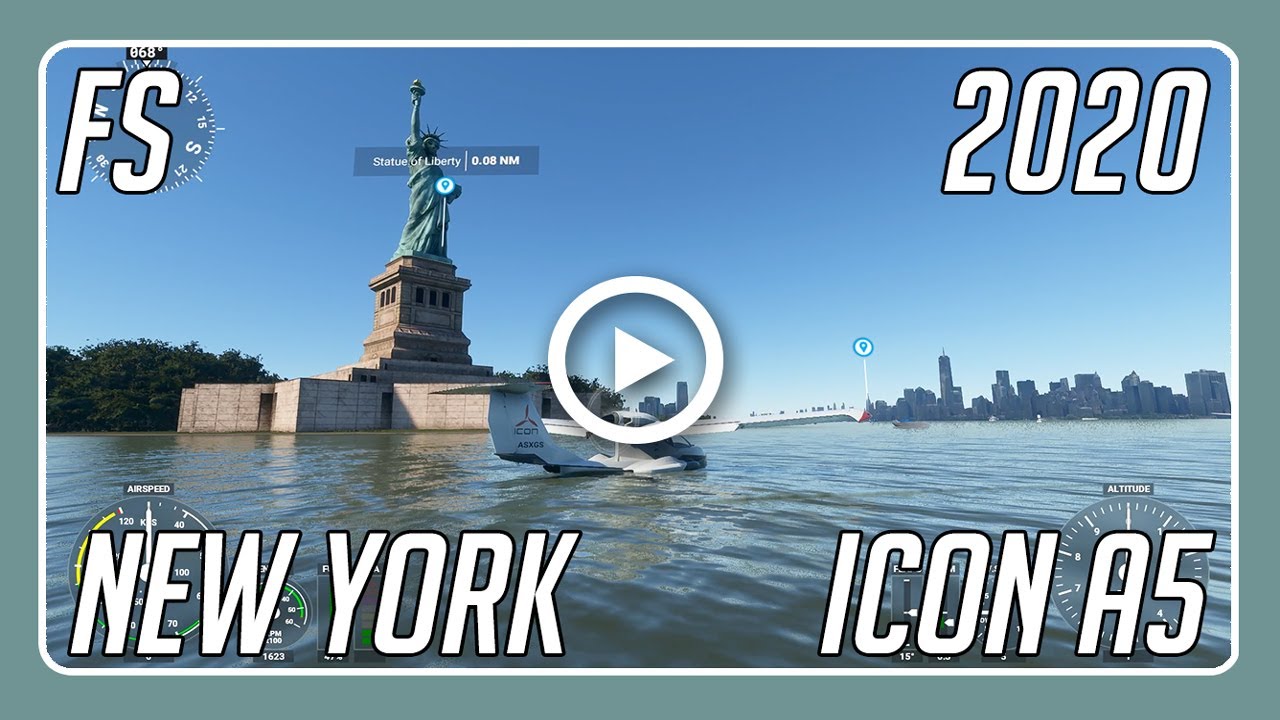 MS Flight Simulator 2020 with Icon A5 Test Flight in New York! - YouTube