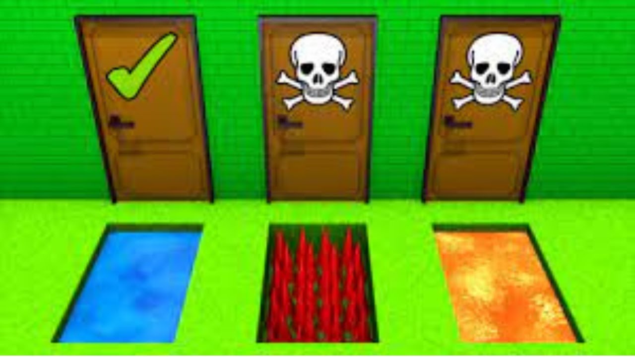 HOW TO COMPLETE THE ENTIRE PICK A DOOR OBBY IN ROBLOX IN JUST 3 MINITES ...