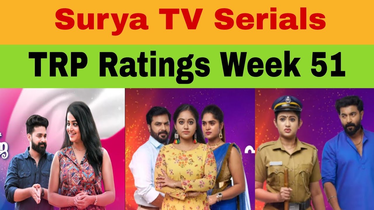 Surya TV Serial TRP Rating Week 51 |Surya TV Serials Ratings |Media ...