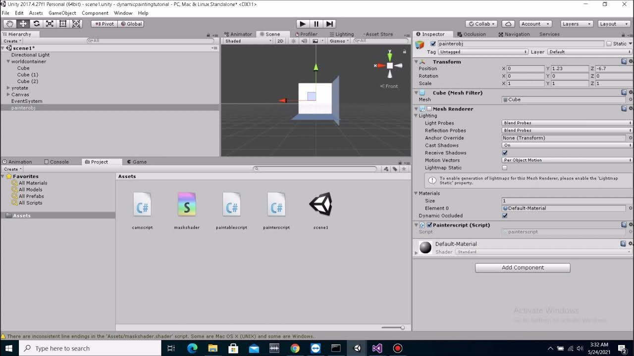 how to - dynamic painting in unity (PART 2) - YouTube