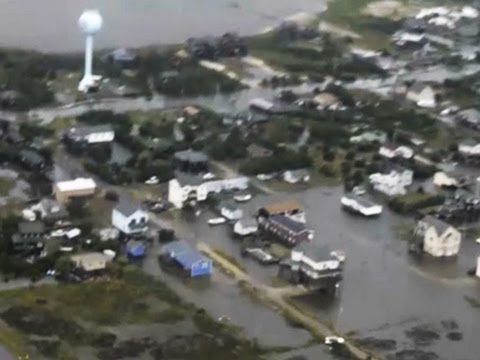 Raw: Coast Guard Surveys Hurricane Arthur Damage