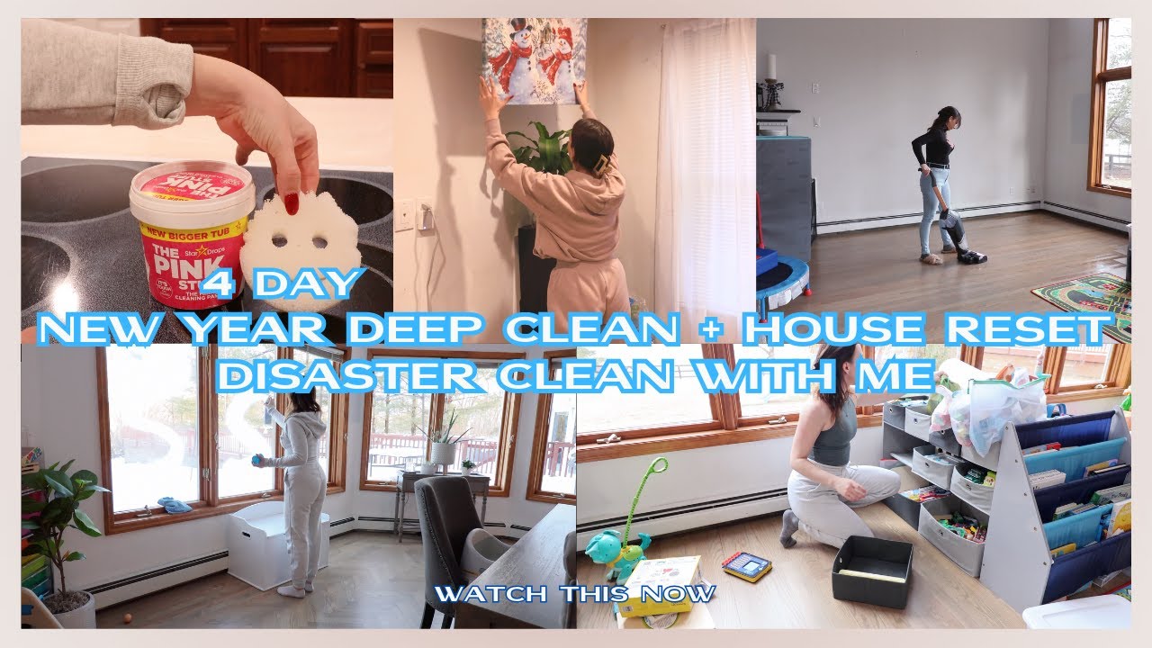 NEW YEAR DEEP CLEAN+HOUSE RESET DISASTER CLEAN WITH ME |2024|NEWYEARS ...