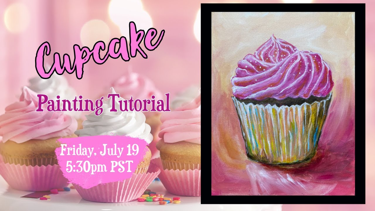 Painting Tutorial: Cupcake - YouTube