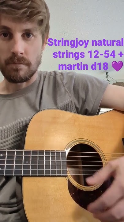 sound profile: stringjoy strings + martin d18 - YouTube