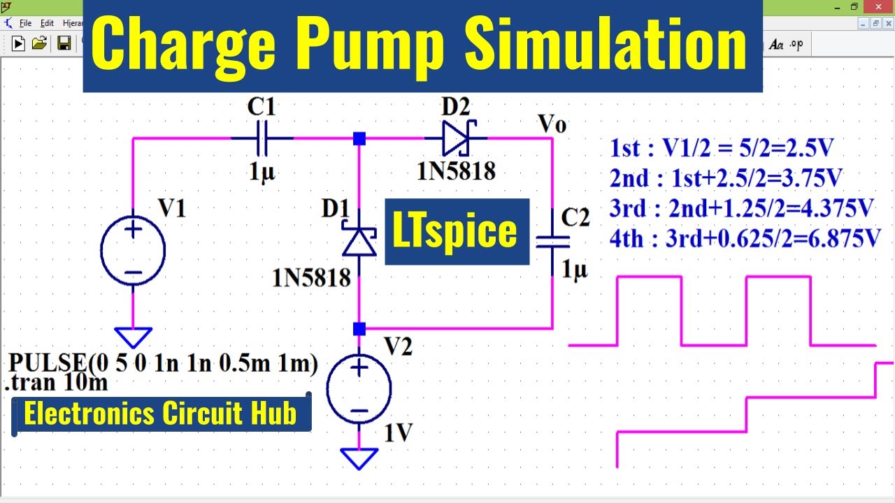 Charge Pump Circuit Simulation in LTspice | Learn & Simulate in Minutes ...