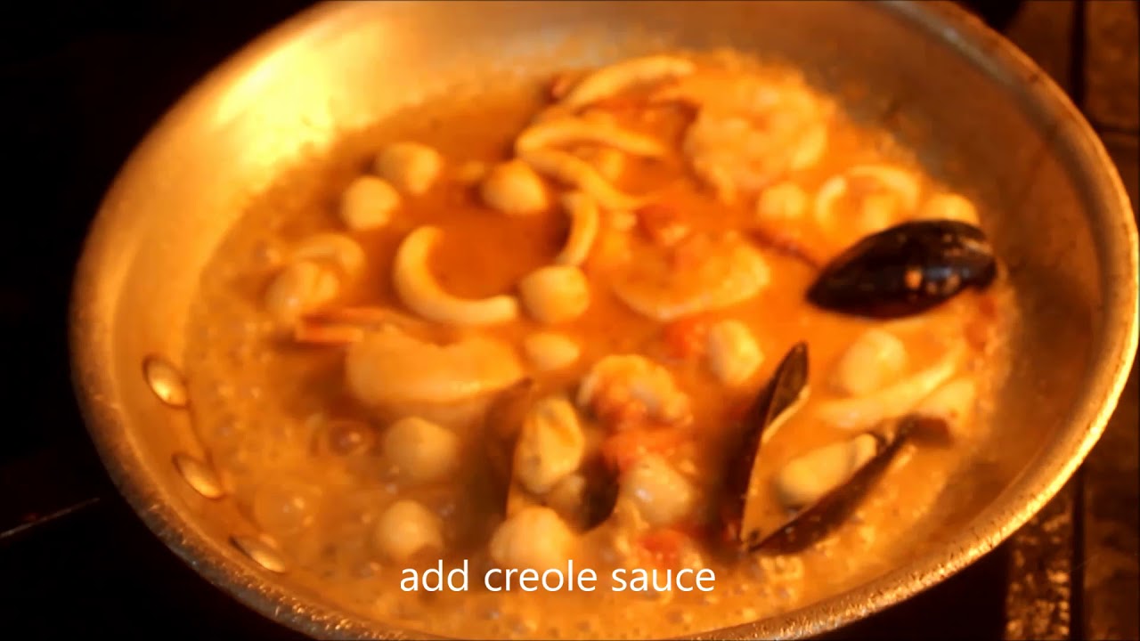 grouper with seafood creole sauce miguel 8 2 16 - YouTube
