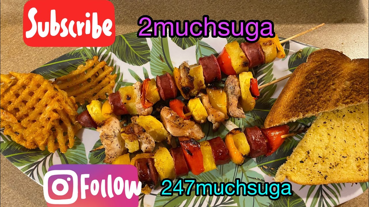 Easy Recipes, Chicken & beef polish Shish kebabs. (How to make) - YouTube