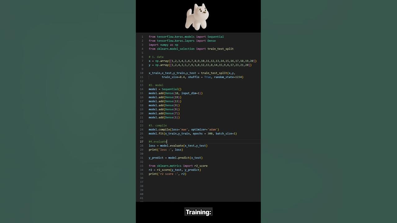 Day 5 Lesson (R2 score) AI Coding for bigninners, tensorflow, keras, python base - YouTube