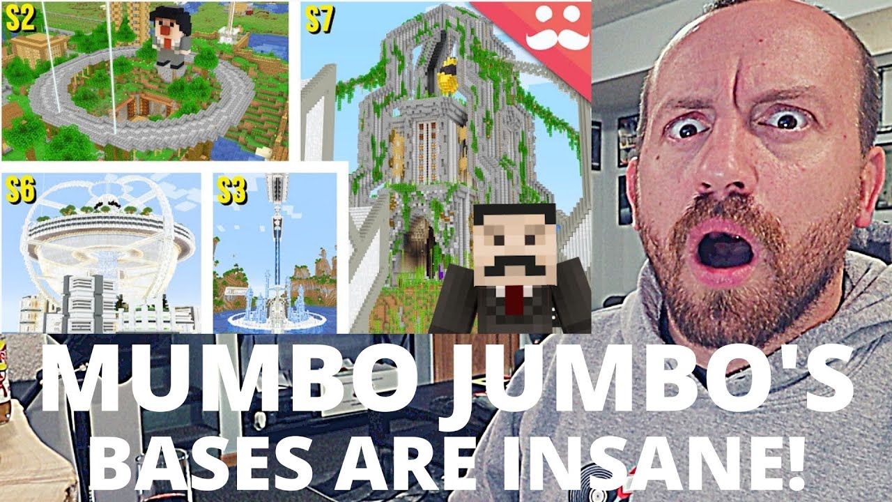 WATCHING Mumbo Jumbo Reacting to ALL OF MY HERMITCRAFT BASES! - YouTube