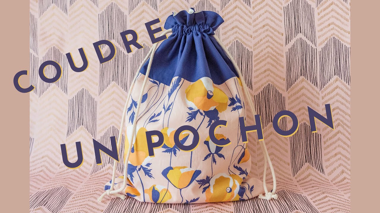 Coudre un pochon doublé - Tuto couture pour débutant - YouTube