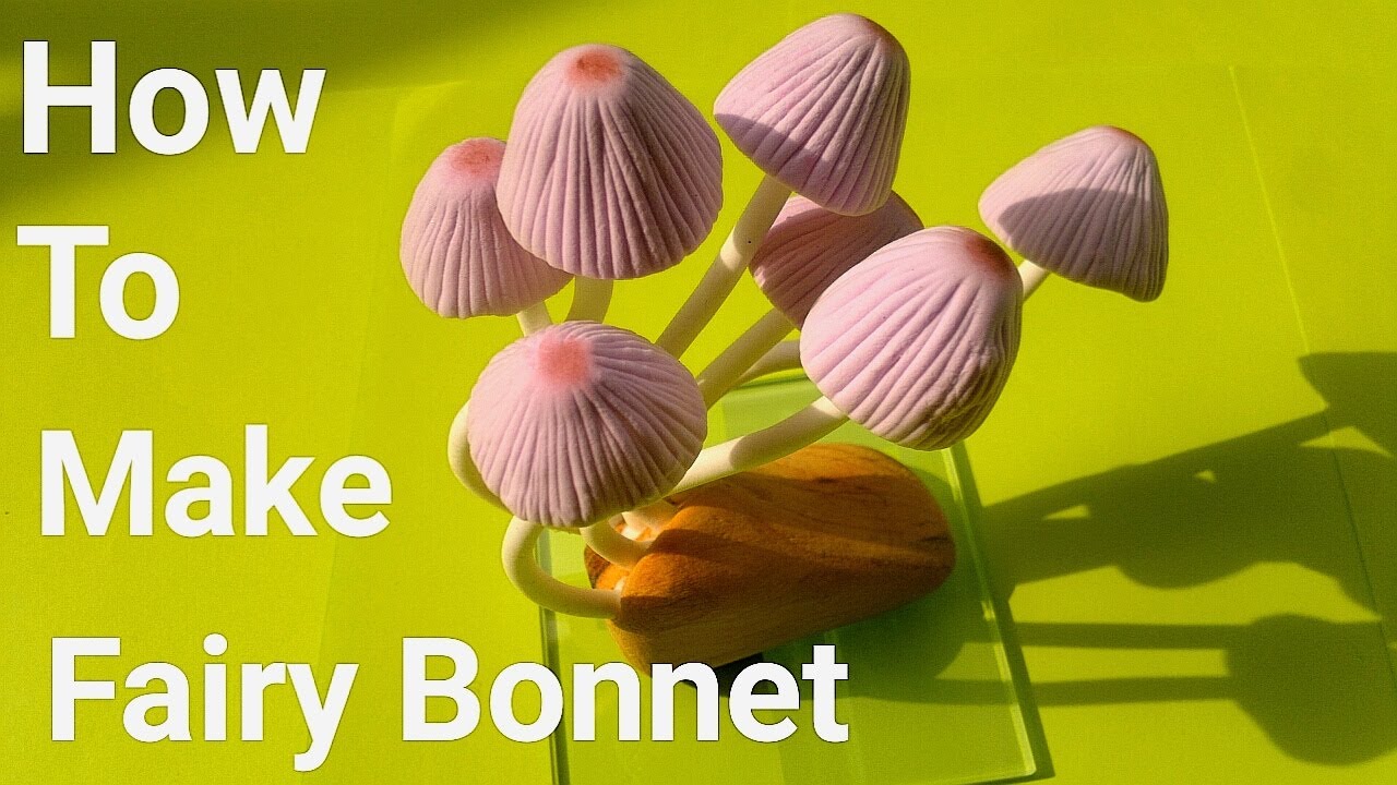 How to make this Mushroom (Fairy Bonnets) easy at home | Homemade Diy ...