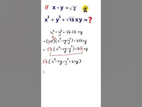 Simplify conditional algebraic expression | Sum of cubes formula involving. - YouTube