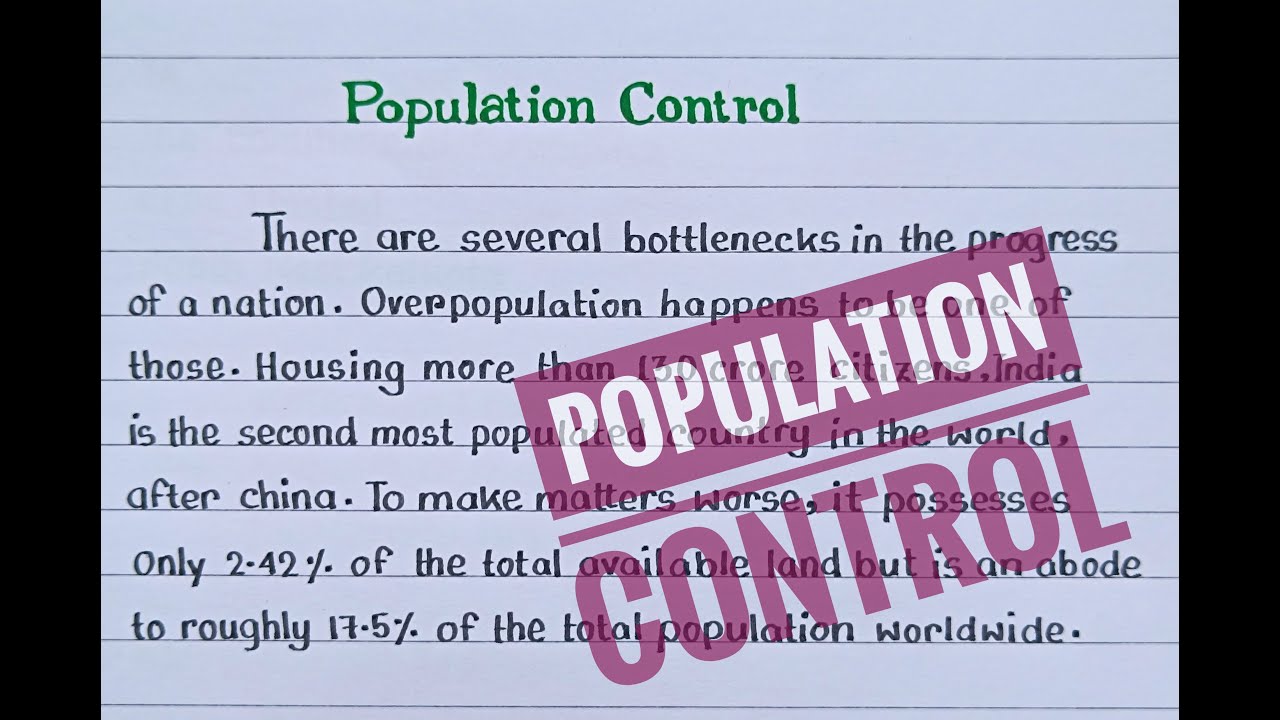 Essay On "Population Control" || Essay Writing || Population Control ...