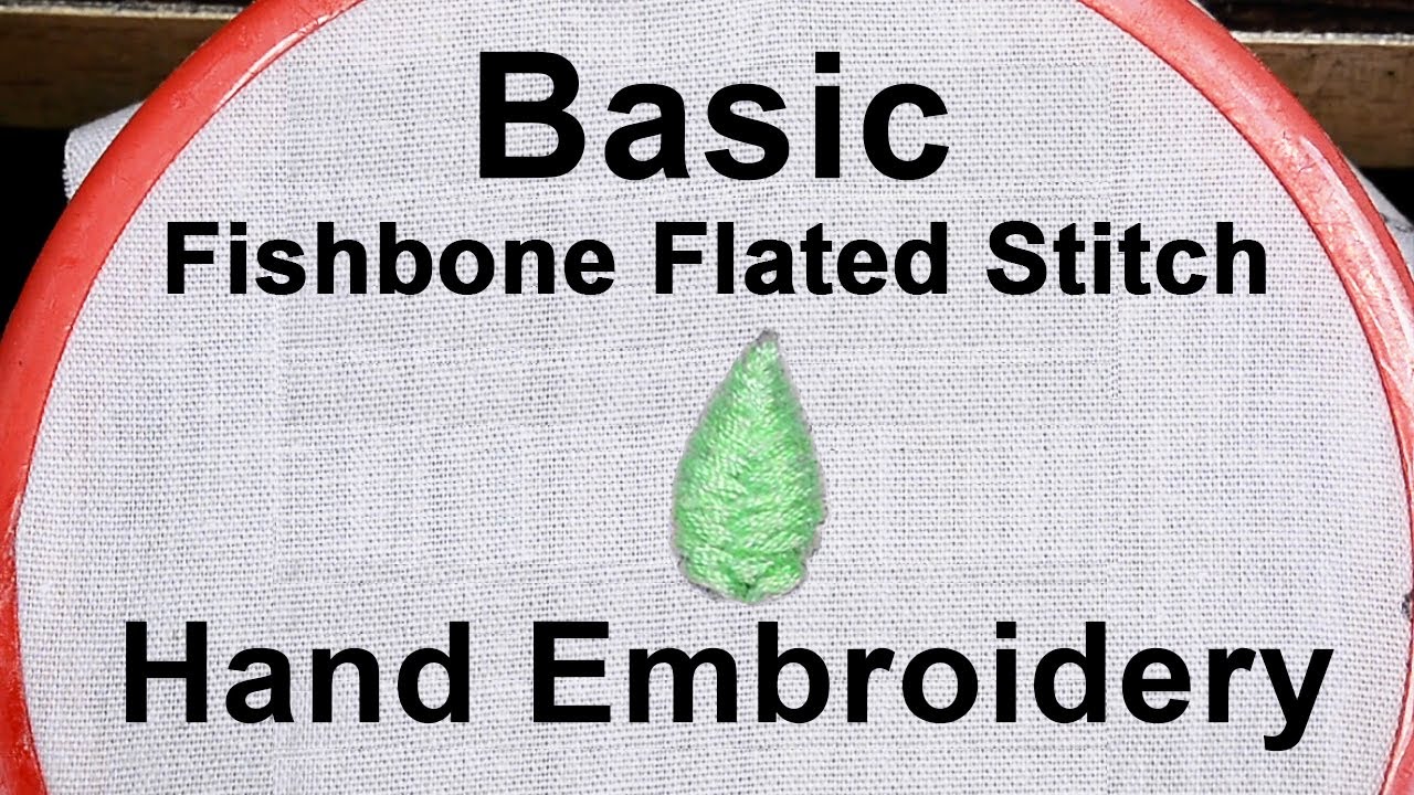 Raised Fishbone Stitch | Basic Hand Embroidery Tutorial - YouTube