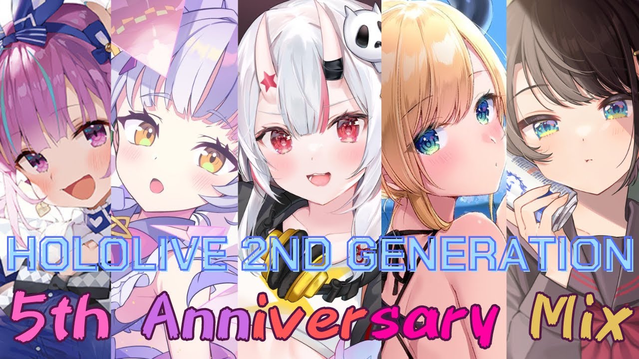 Hololive 2nd Generation 5th Anniversary Special Mix - YouTube