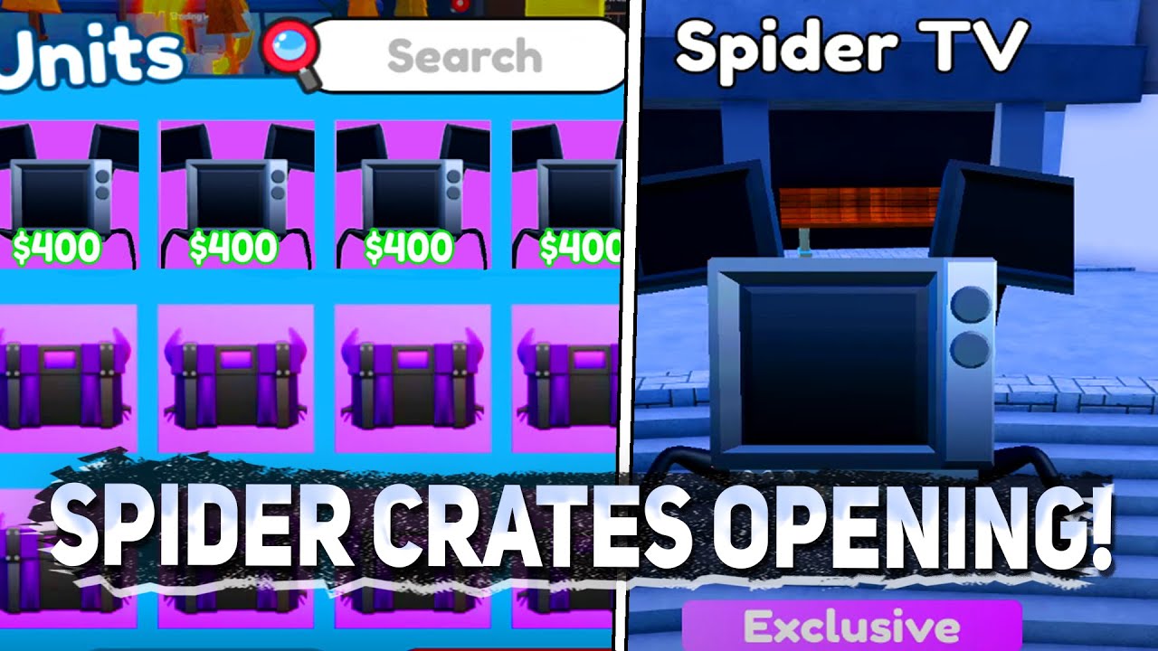 Toilet Tower Defense | Spider Crate Opening | Did I Get Spider TV ...
